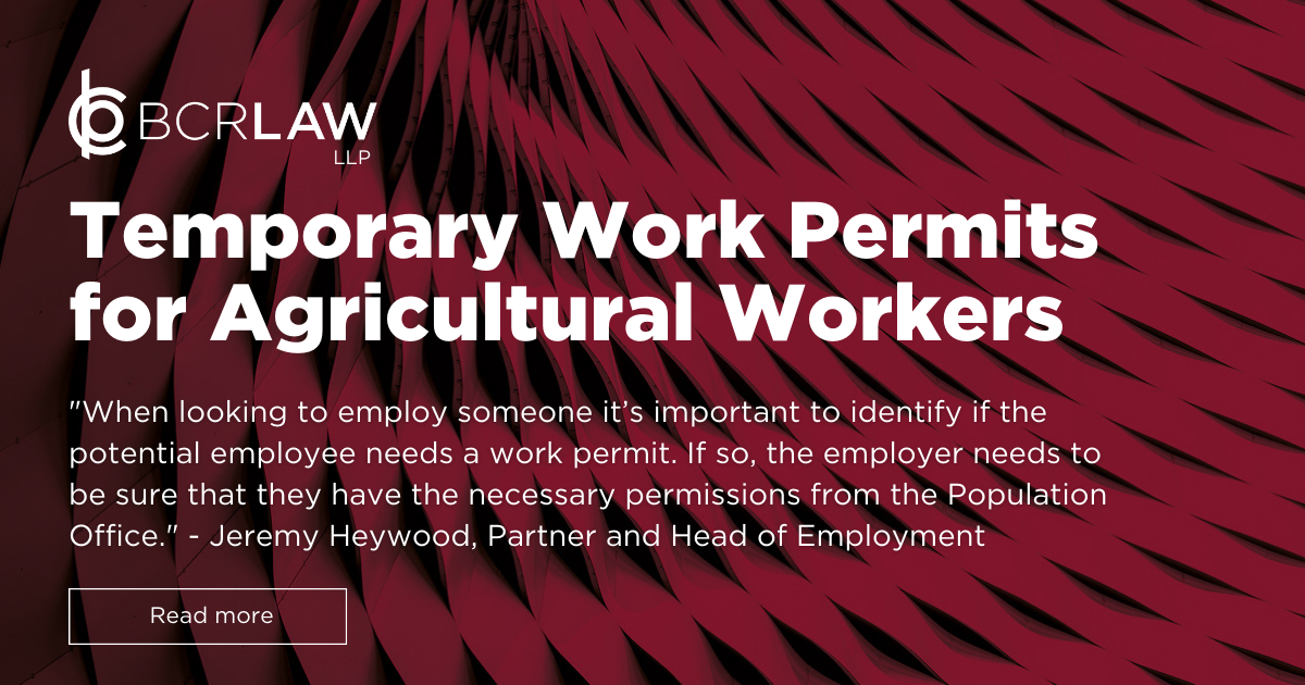 Temporary Work Permits for Agricultural Workers | Employment